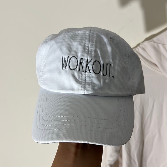 Rae Dunn | Accessories | Rae Dunn Workout Dad Cap White | Poshmark